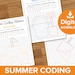 Beach Coding Worksheets, Summer Hidden Picture Reveal, Seaside Pixel ...