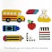 Back to School Fuse Bead Template, Teacher Student Pattern Craft Gift ...