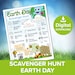 Eco Friendly Scavenger Hunt, Climate Action Earth Day Treasure Hunt ...