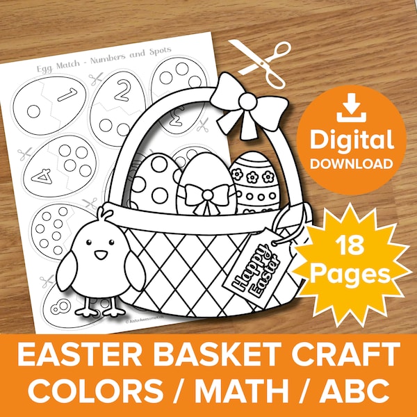 Print Out Easter Basket - Etsy