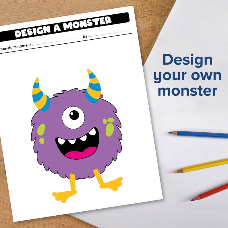 Monster Pick & Mix Craft Printable, Halloween Party Cut and Paste ...