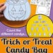 Trick or Treat Bag Cut & Paste Craft Printable, Halloween Candy Corn ...