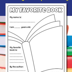 Reading Activity Pack Bundle, Childrens Book Challenge Worksheets, Kids ...