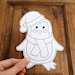 Penguin Cut & Paste Craft, Christmas Color and Build Kit, Paper Doll ...