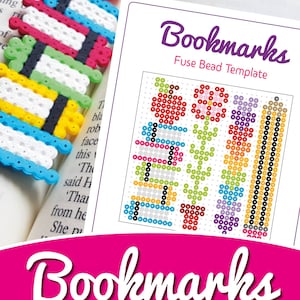 Bookmarks Fuse Bead Template, Teacher Gift Cute Craft, School Friend ...