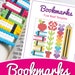 Bookmarks Fuse Bead Template, Teacher Gift Cute Craft, School Friend ...