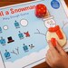 Roll a Snowman Play Dough Mat Game, Kids Christmas Playdoh Dice ...
