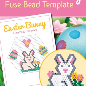 Easter Fuse Bead Templates Bundle, Hama Perler Nabbi Pyssla Beads Craft ...