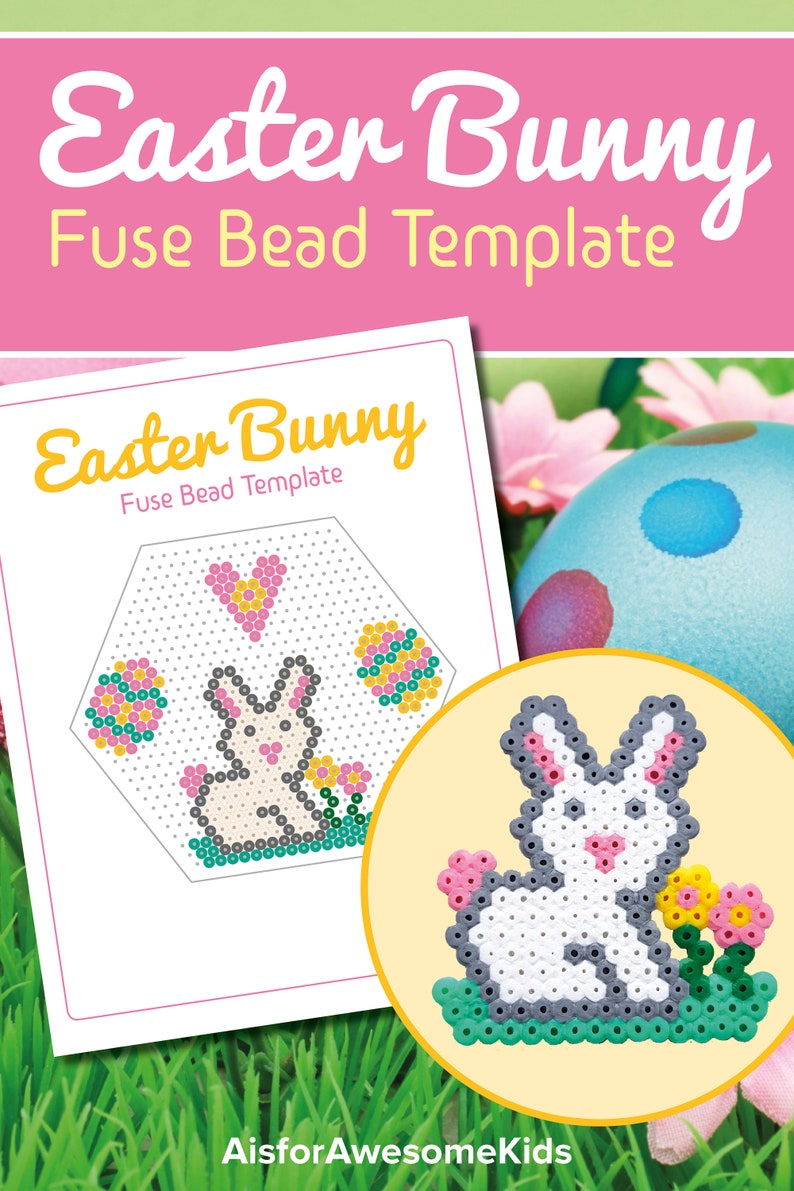 Easter Fuse Bead Templates Bundle, Hama Perler Nabbi Pyssla Beads Craft ...