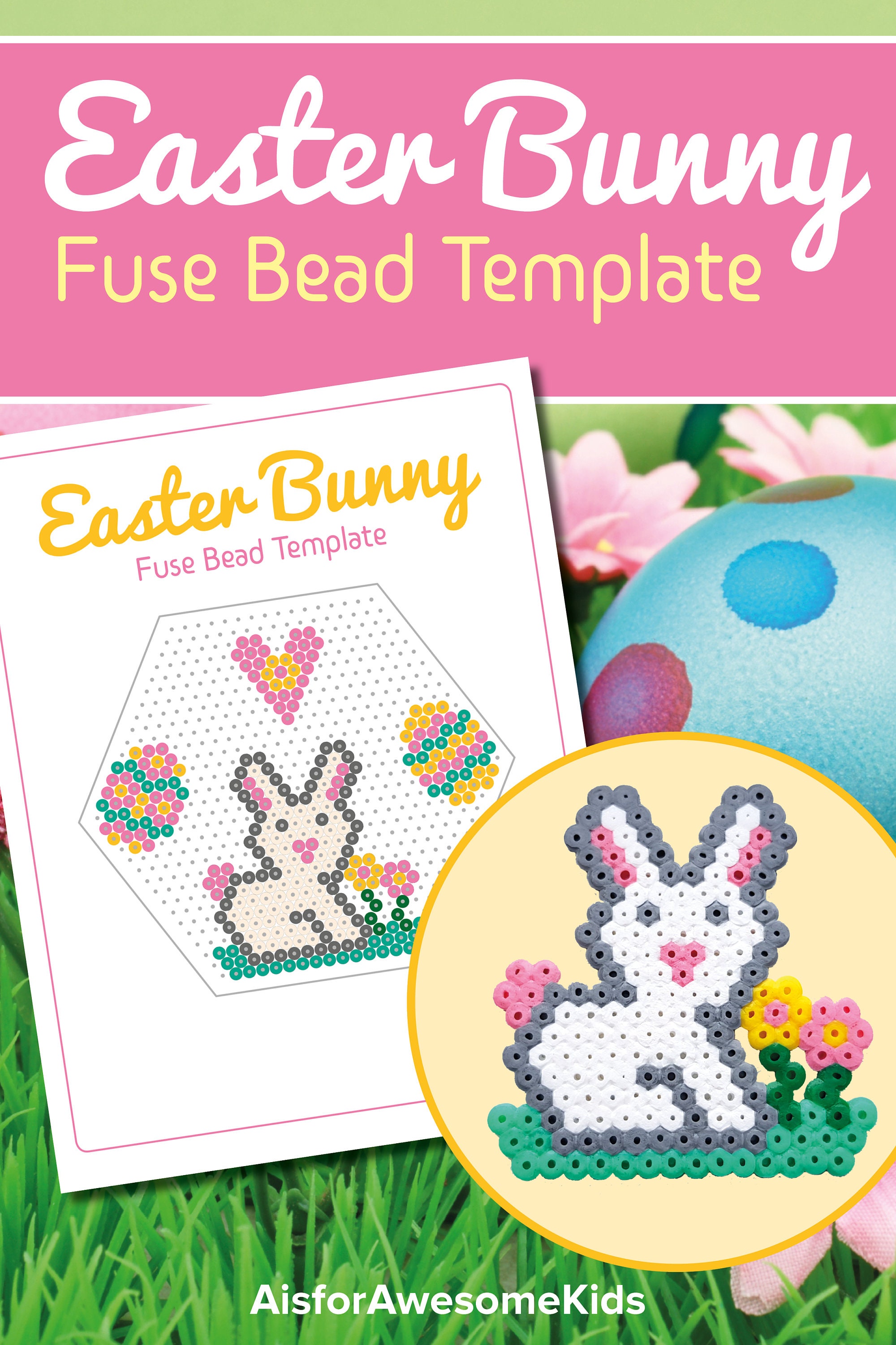 Easter Fuse Bead Templates Bundle, Hama Perler Nabbi Pyssla Beads Craft ...