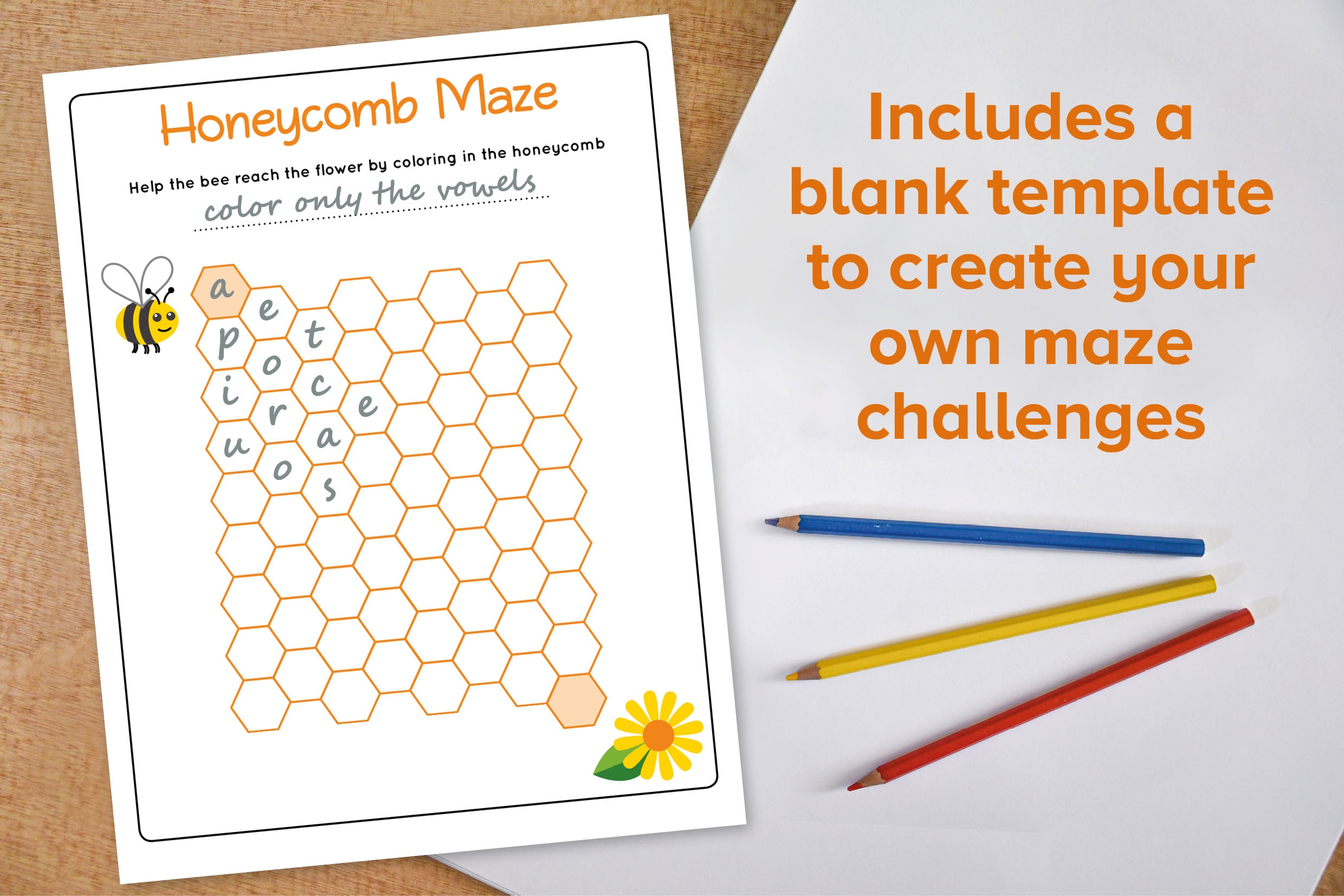 ABC Maze Challenge Worksheets, Math Activity Pack, Children Homeschool ...
