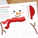 Snowman Christmas Countdown Advent Calendar, Children's Cotton Ball ...