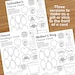 Flower Cut & Paste Craft Printable, Birthday Coloring Art Activity ...