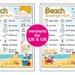 Beach Scavenger Hunt, Kids Summer Spot & Color Holiday Treasure Trail ...