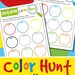 Color Scavenger Hunt Challenge, Kids Colour Treasure Trail Game ...
