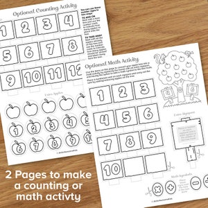Build an Apple Tree Cut & Paste Craft, Fall Fruit Coloring Page ...