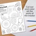 Tractor Cut & Paste Craft Printable, Spring Farmyard Vehicle Color and ...