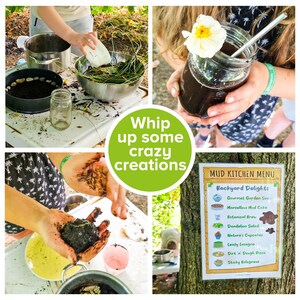 Mud Kitchen Recipe Cards, Kids Outdoor Nature Cooking Role Play Pack ...