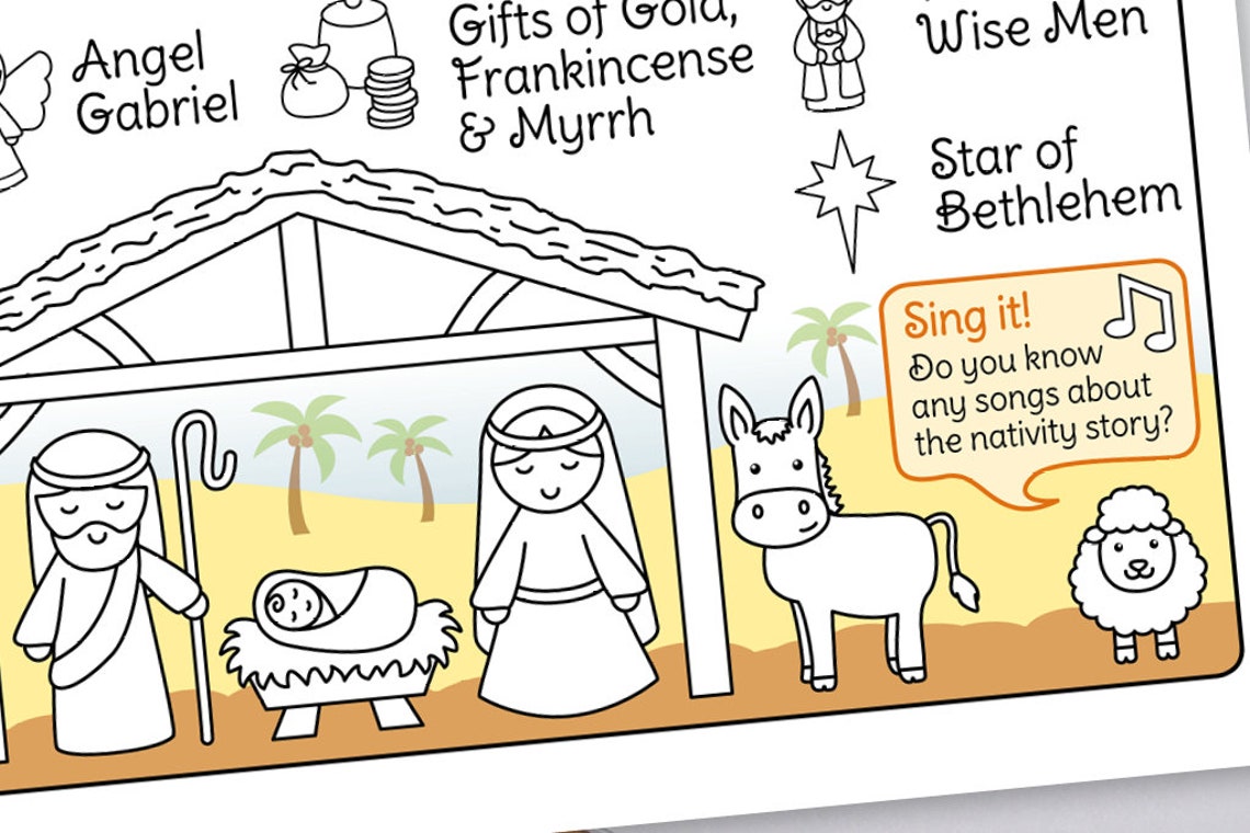 Nativity Scavenger Hunt, Christmas Story Treasure Hunt, Xmas Find and ...