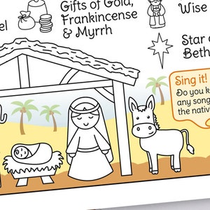 Nativity Scavenger Hunt, Christmas Story Treasure Hunt, Xmas Find and ...