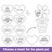 Flower Cut & Paste Craft Printable, Birthday Coloring Art Activity ...