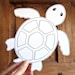 Turtle Cut & Paste Craft Printable, Spring Color and Build Art Kit ...
