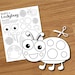 Ladybug Cut & Paste Craft Printable, Spring Bug Color and Build Kit ...