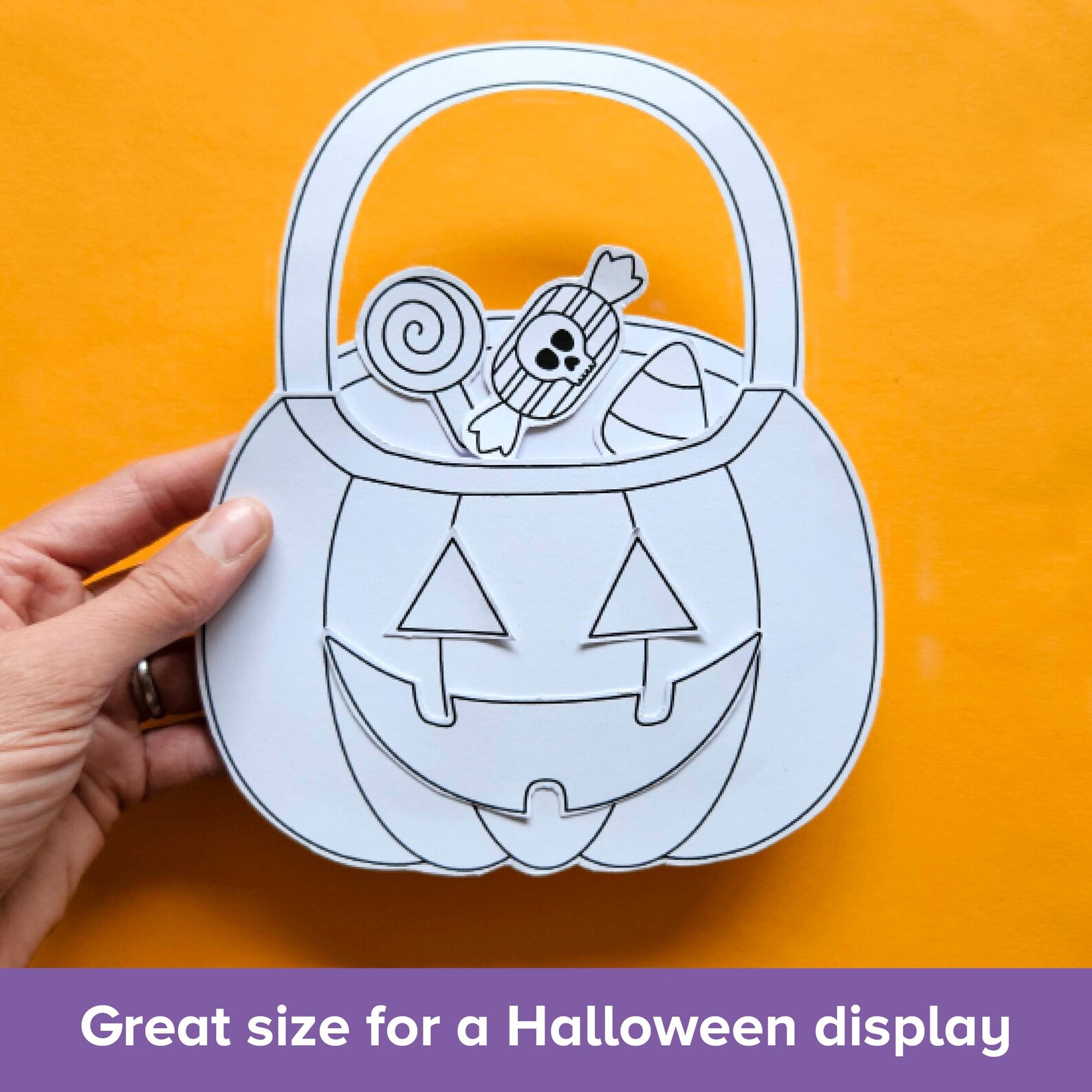 Trick or Treat Bag Cut & Paste Craft Printable, Halloween Candy Corn ...