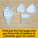 Ice Cream Cut & Paste Craft Kit, Build an Icecream Cone Printable ...