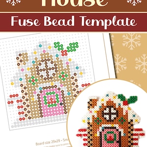 Christmas Fuse Bead Templates, Xmas Tree Decoration Craft Pattern Gift ...