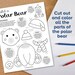 Polar Bear Cut & Paste Craft, Christmas Color and Build Kit, Paper Doll ...