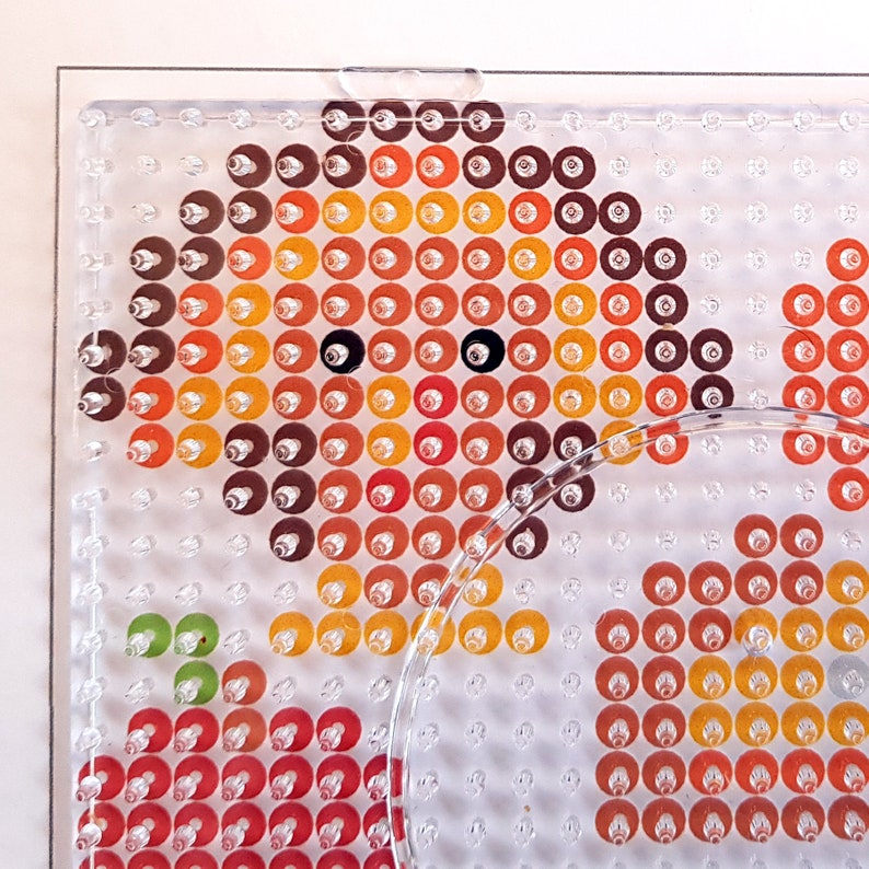 Thanksgiving Fuse Bead Template, Hama Perler Nabbi Beads Turkey Craft ...