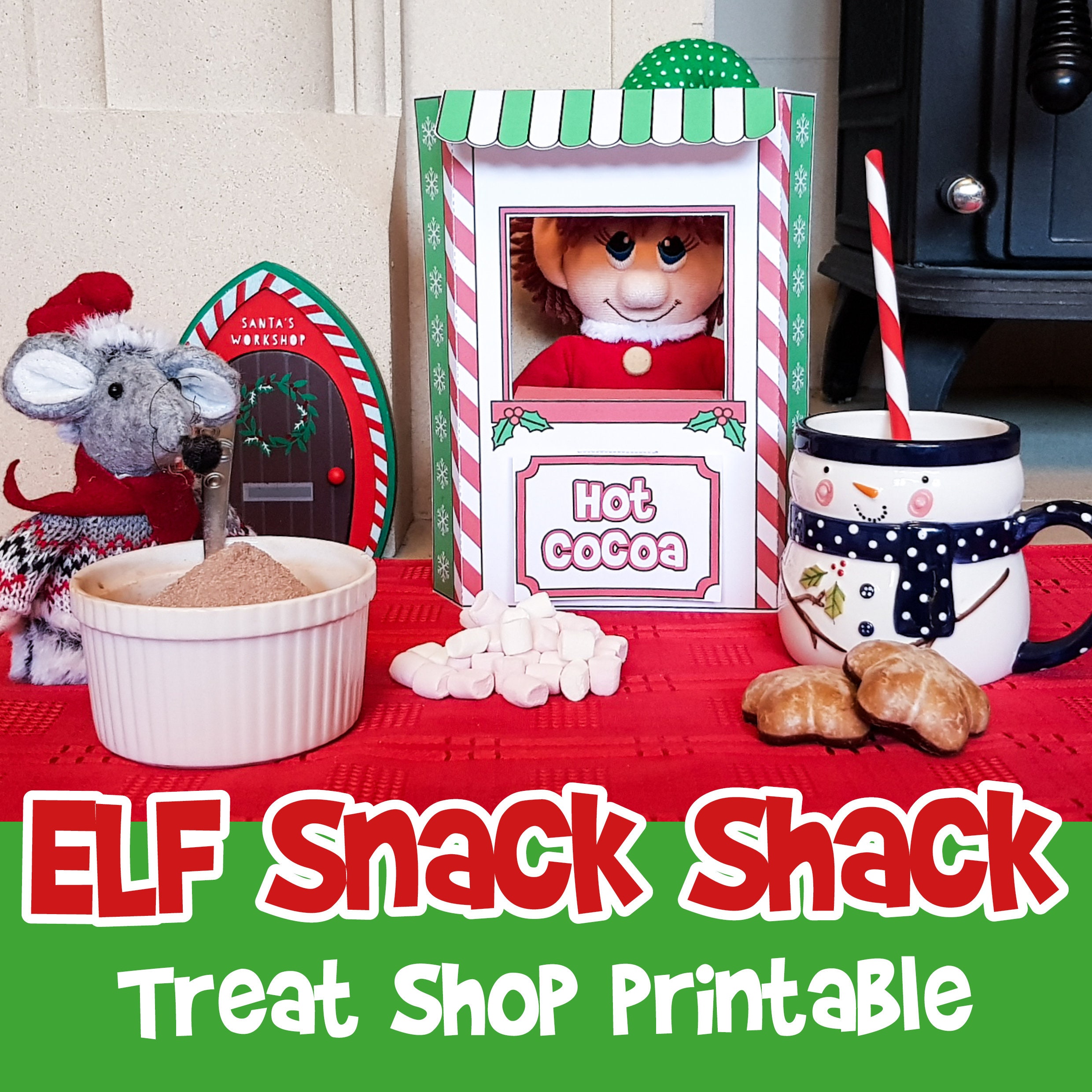 Elf Treat Stand Printable Shop Prop Christmas Hot Cocoa - Etsy