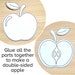 Build an Apple Cut & Paste Craft, Fall Fruit Coloring Page Printable ...