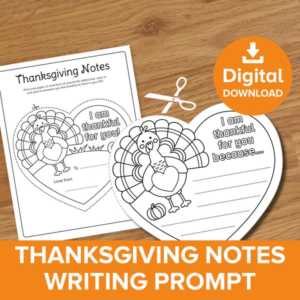 I Am Thankful for You Color in Card - Etsy