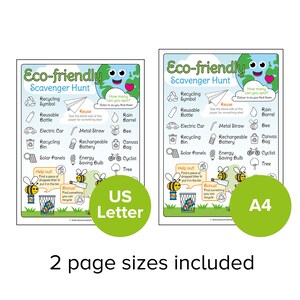 Eco Friendly Scavenger Hunt, Climate Action Earth Day Treasure Hunt ...