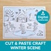 Turtle Cut & Paste Craft Printable, Spring Color and Build Art Kit ...