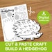 Turtle Cut & Paste Craft Printable, Spring Color and Build Art Kit ...