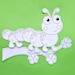 Caterpillar Cut & Paste Craft Printable, Spring Bug Color and Build Kit ...