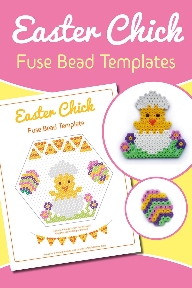 Easter Fuse Bead Templates Bundle, Hama Perler Nabbi Pyssla Beads Craft ...