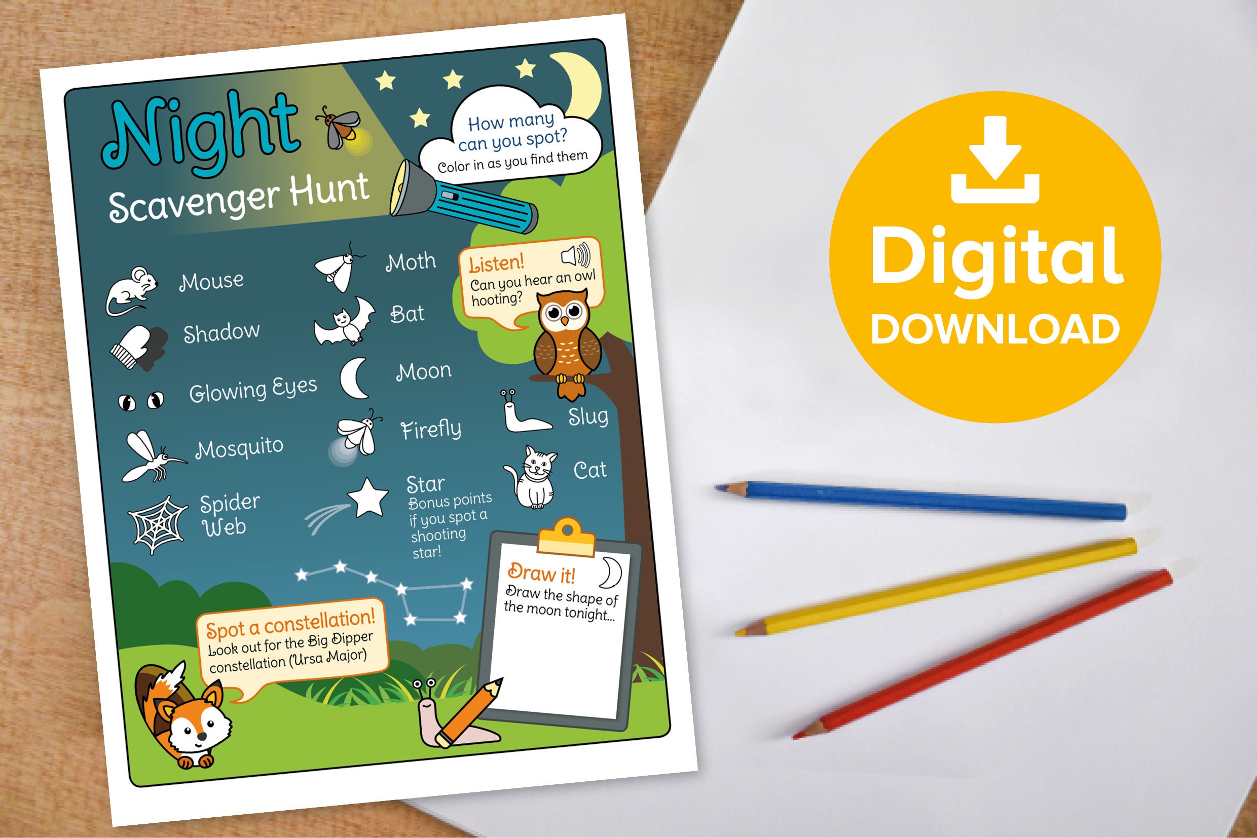 Nature Scavenger Hunt Bundle, 6 Kids Outdoor Treasure Hunt Trails, Find ...