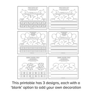 2025 New Year's Eve Paper Hats, Happy New Year Party Hat Crown, Holiday ...