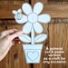 Flower Cut & Paste Craft Printable, Birthday Coloring Art Activity ...