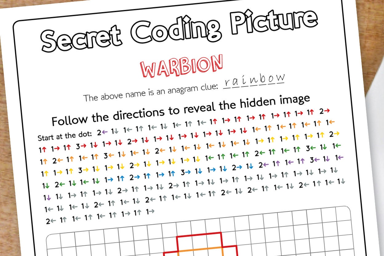 Toys Nature Coding Worksheets Summer Pixel Art Clover Flower Rainbow ...