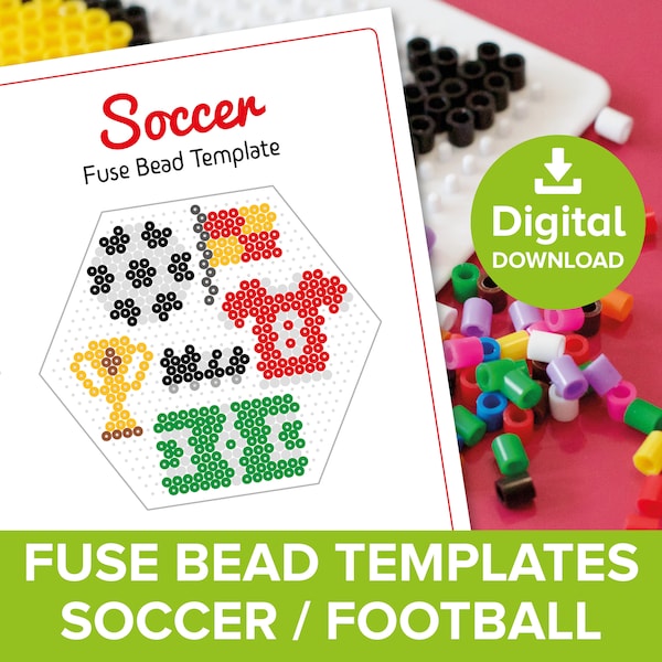 Soccer Perler Beads - Etsy