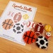 Sports Balls Fuse Bead Template, Football Soccer Basketball Baseball ...