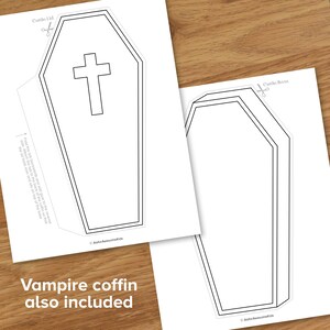 Build a Vampire Cut & Paste Craft, Halloween Paper Doll Model Coloring ...