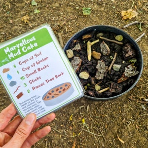 Mud Kitchen Recipe Cards, Kids Outdoor Nature Cooking Role Play Pack ...