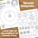 Christmas Wreath Cut & Paste Craft, DIY Xmas Decoration Color and Build ...