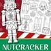 Nutcracker Cut & Paste Craft, Christmas Toy Soldier Color Build Kit ...